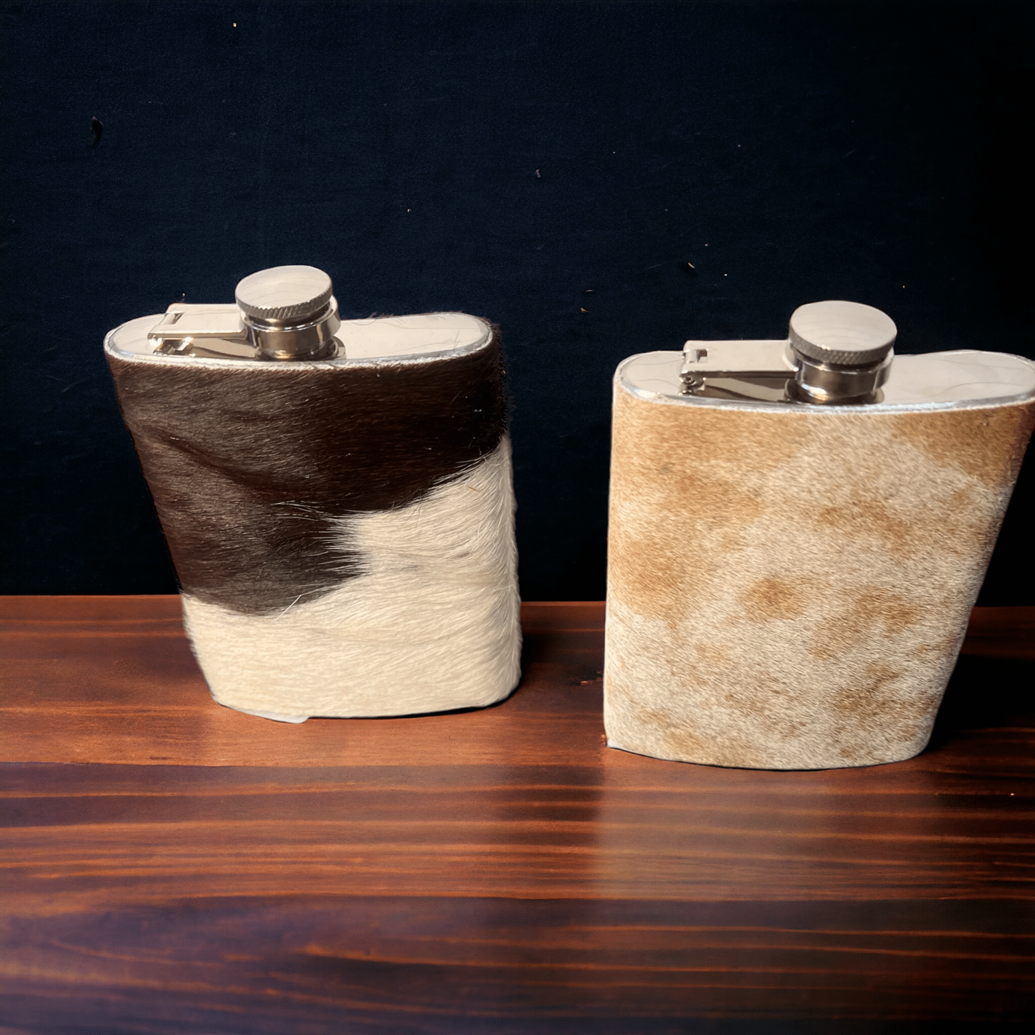 Classic Cowhide Flasks - 8 or 16 oz – Cowhide and Conchos