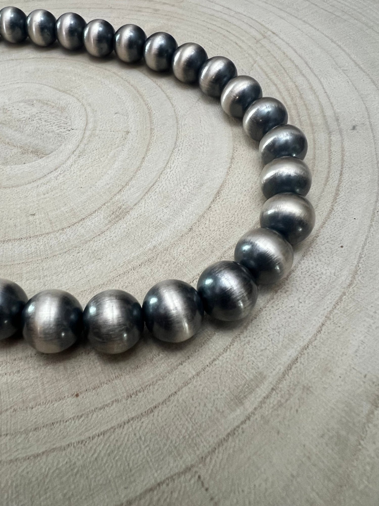 12mm Sterling Silver Pearls Necklace - 18 inch – Cowhide and Conchos