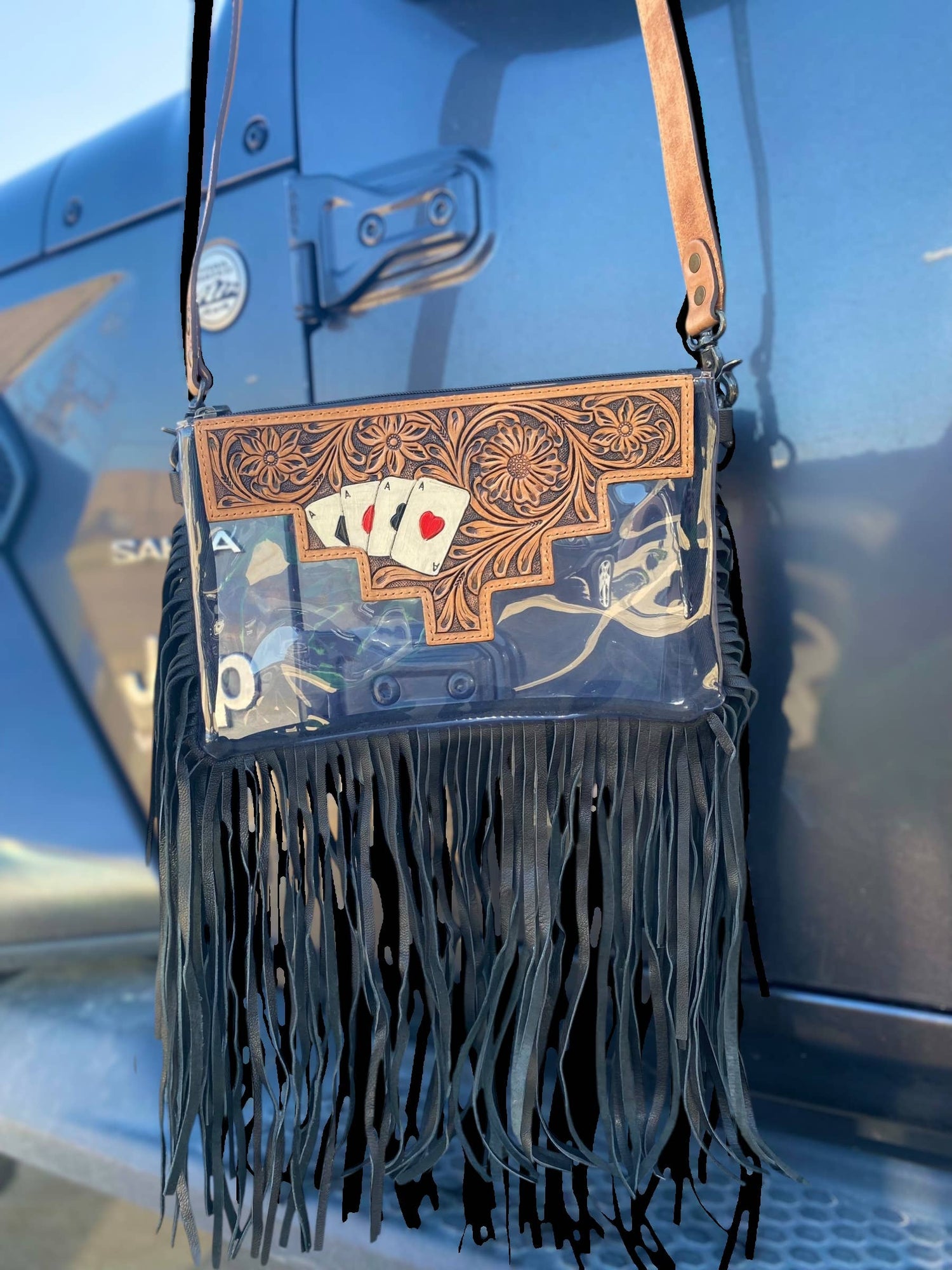 Western Bags & Purses – Cowhide and Conchos