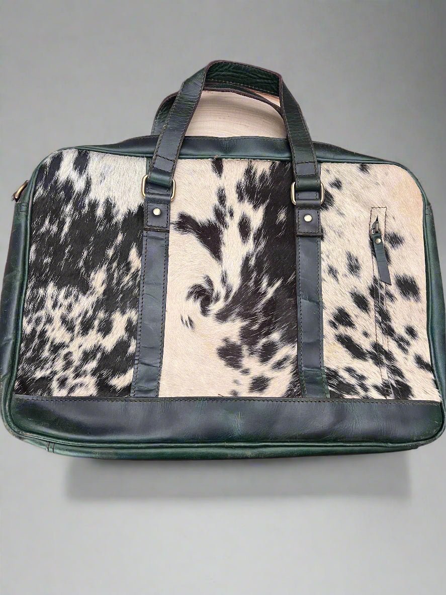 Cowhide laptop Bag – Cowhide and Conchos