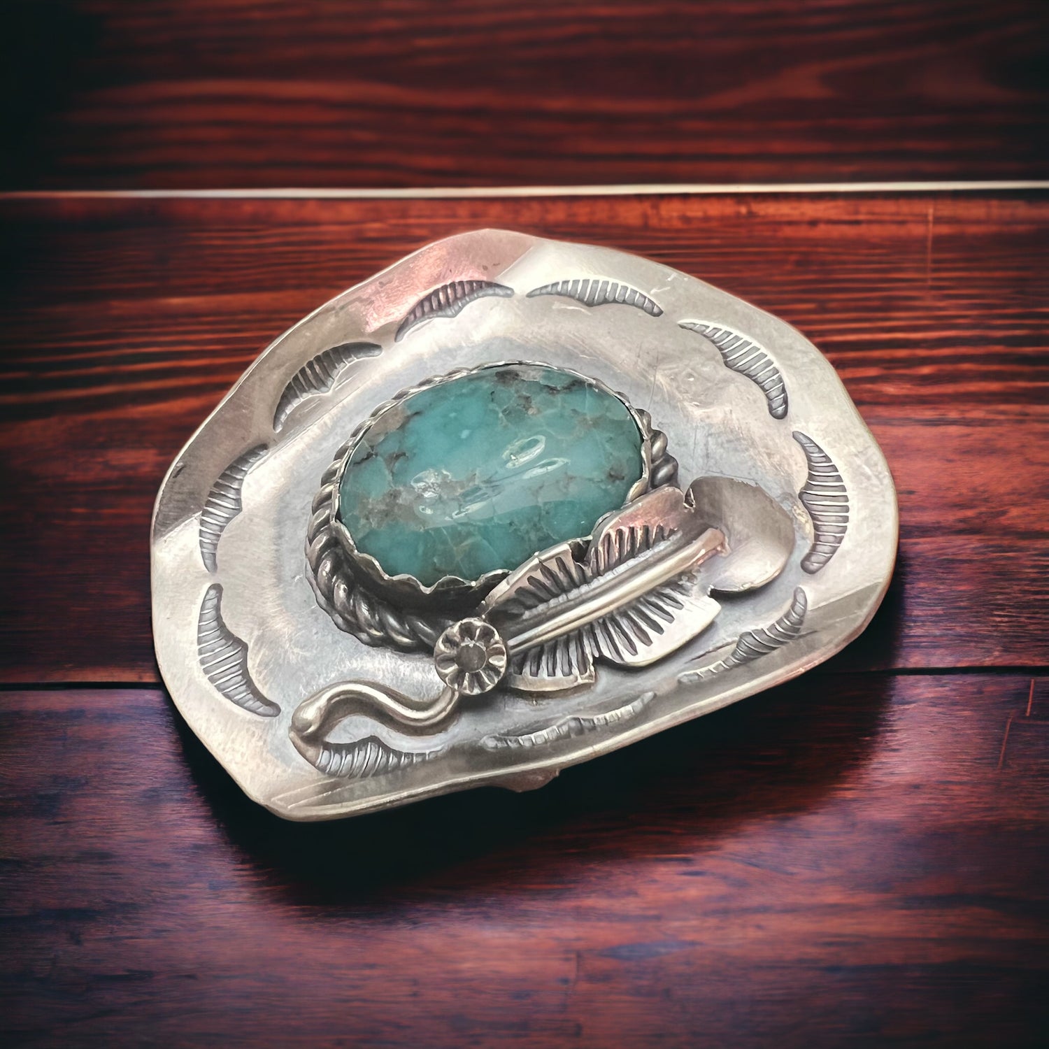Western style Rings – Cowhide and Conchos