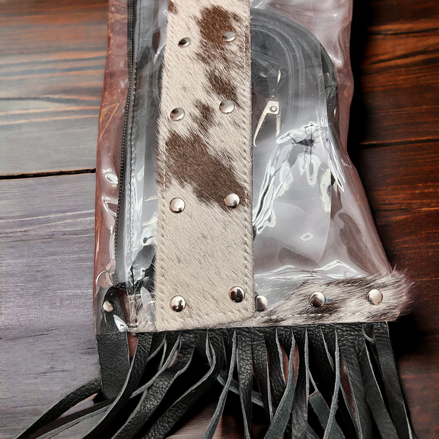 Western Bags & Purses – Cowhide and Conchos