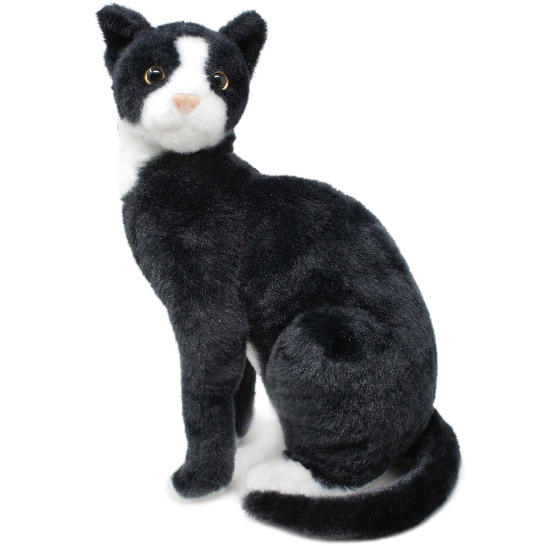 Tate The Tuxedo Cat | 14 Inch Stuffed Animal Plush – Cowhide and Conchos